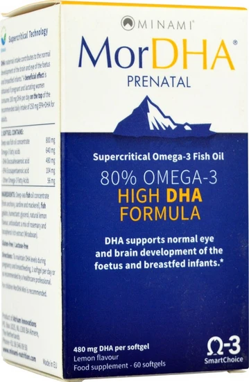 Minami Nutrition MorDHA Prenatal Έλαιο Σολομού & Ιχθυέλαιο 60 Μαλακές ...
