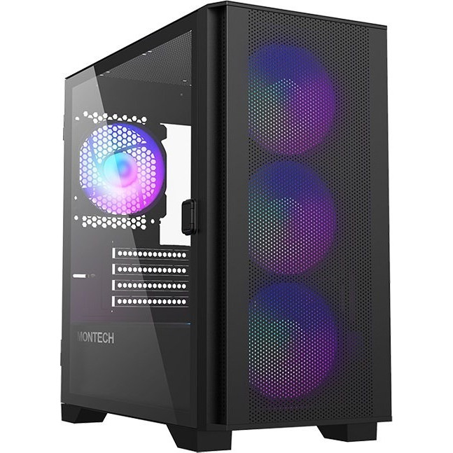Montech Air 100 ARGB Black Gaming Mini Tower Κουτί Υπολογιστή RGB με ...