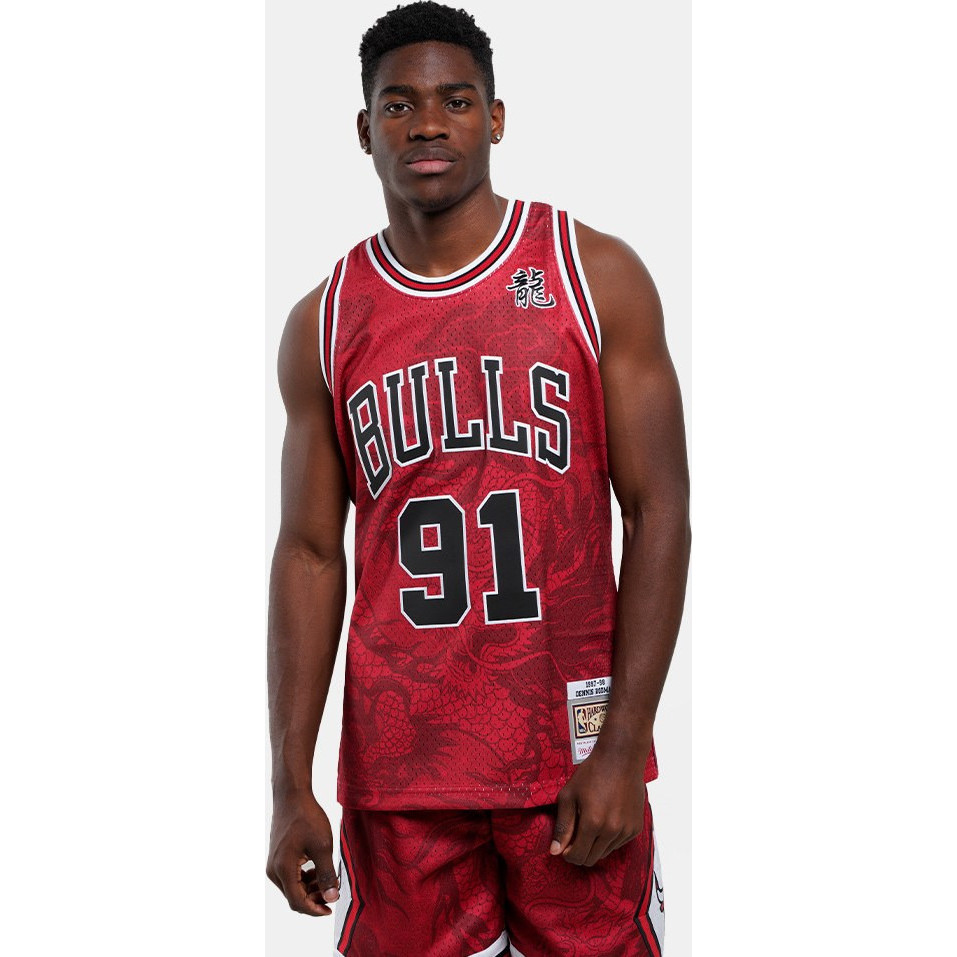 Mitchell & Ness Dennis Rodman Chicago Bulls 1997/98 Φανέλα Μπάσκετ NBA ...