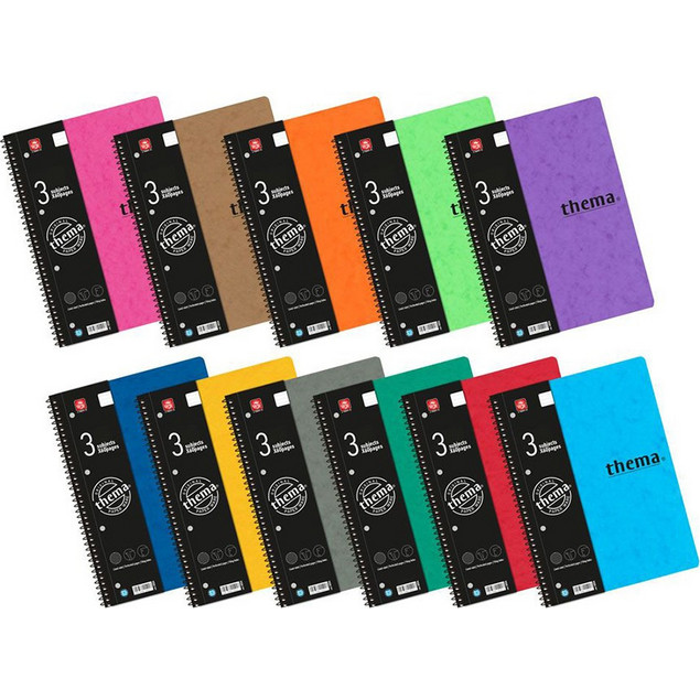 Typotrust Thema Σπιράλ Τετράδιο Ριγέ A4 3 Θεμάτων Διάφορα Χρώματα 6τμχ 4543-17 | BestPrice.gr
