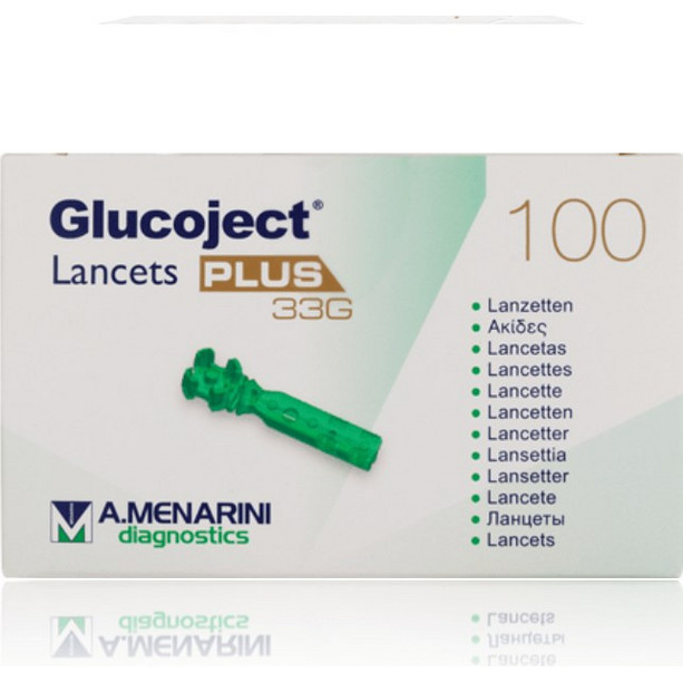 Menarini Glucoject Plus Σκαρφιστήρες Μέτρησης Σακχάρου 100τμχ ...