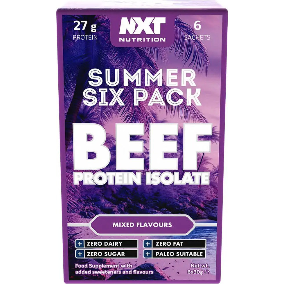 NXT Nutrition Summer Six Pack Beef Isolate Blue Raspberry Πρωτεΐνη ...