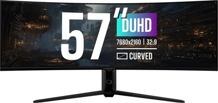 Cooler Master GP57ZS Ultrawide Mini LED HDR Curved Gaming Monitor 57 ...