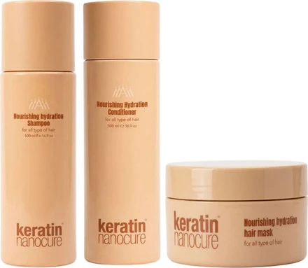 Keratin Nanocure Nourishing Hydration Σετ Περιποίησης Μαλλιών ...