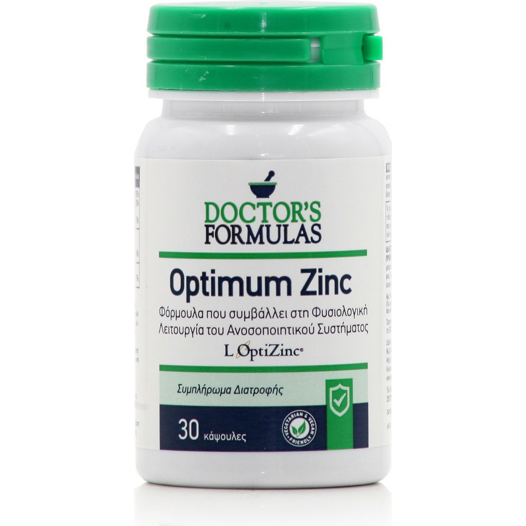 Doctor's Formulas Optimum Zinc 30 Κάψουλες | BestPrice.gr