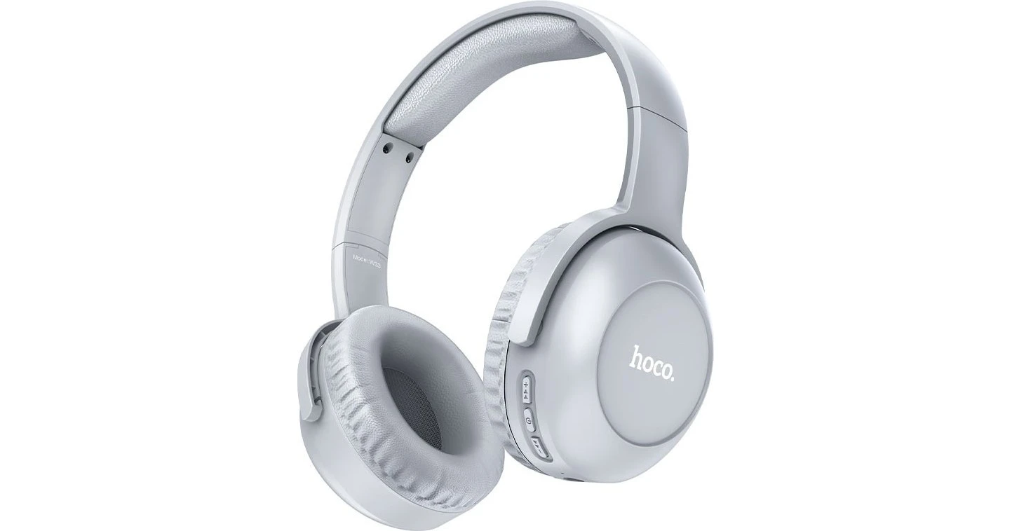 Hoco W33 Ασύρματα Bluetooth Ακουστικά Over Ear Γκρι | BestPrice.gr