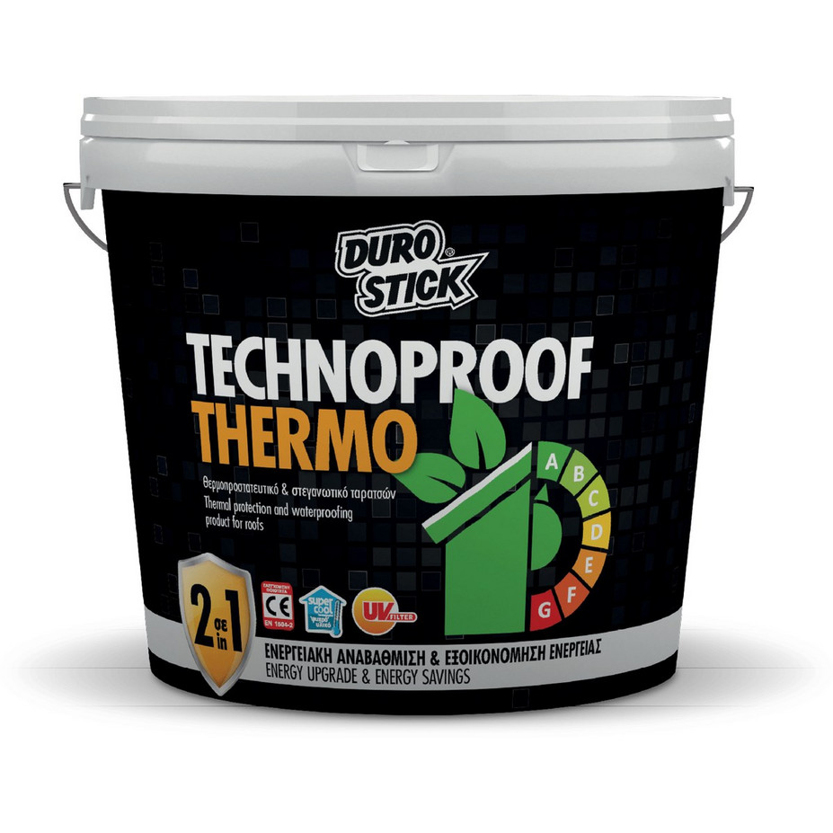 Durostick Technoproof Thermo Ελαστομερές Επαλειφόμενο Ακρυλικό ...