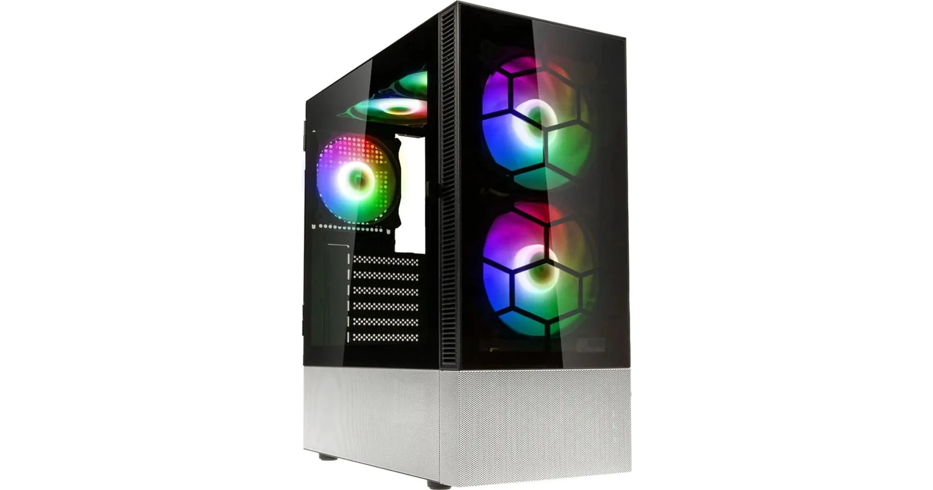 Kolink Observatory MX Glass ARGB Tempered Glass Black / White Gaming ...