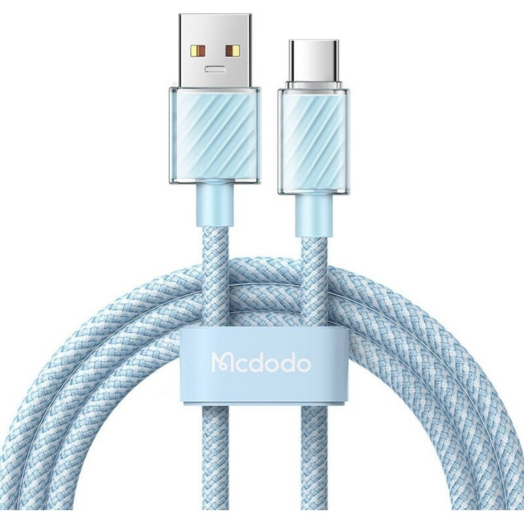 Mcdodo CA-3651 Braided USB-A to Lightning Cable 1.2m Light Blue ...