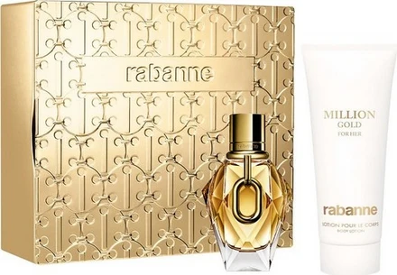Paco Rabanne Million Gold For Her Eau de Parfum 50ml + Body Lotion 100ml | BestPrice.gr