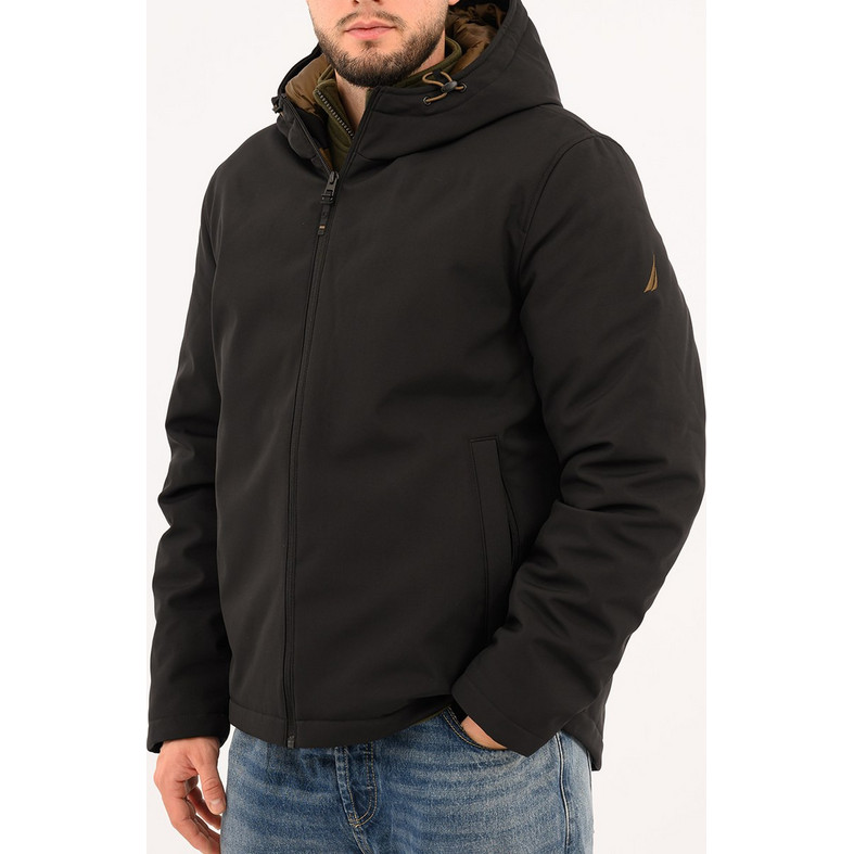 Nautica Ανδρικό Μπουφάν Χειμωνιάτικο Puffer Μαύρο 3NC208004397-BLK ...