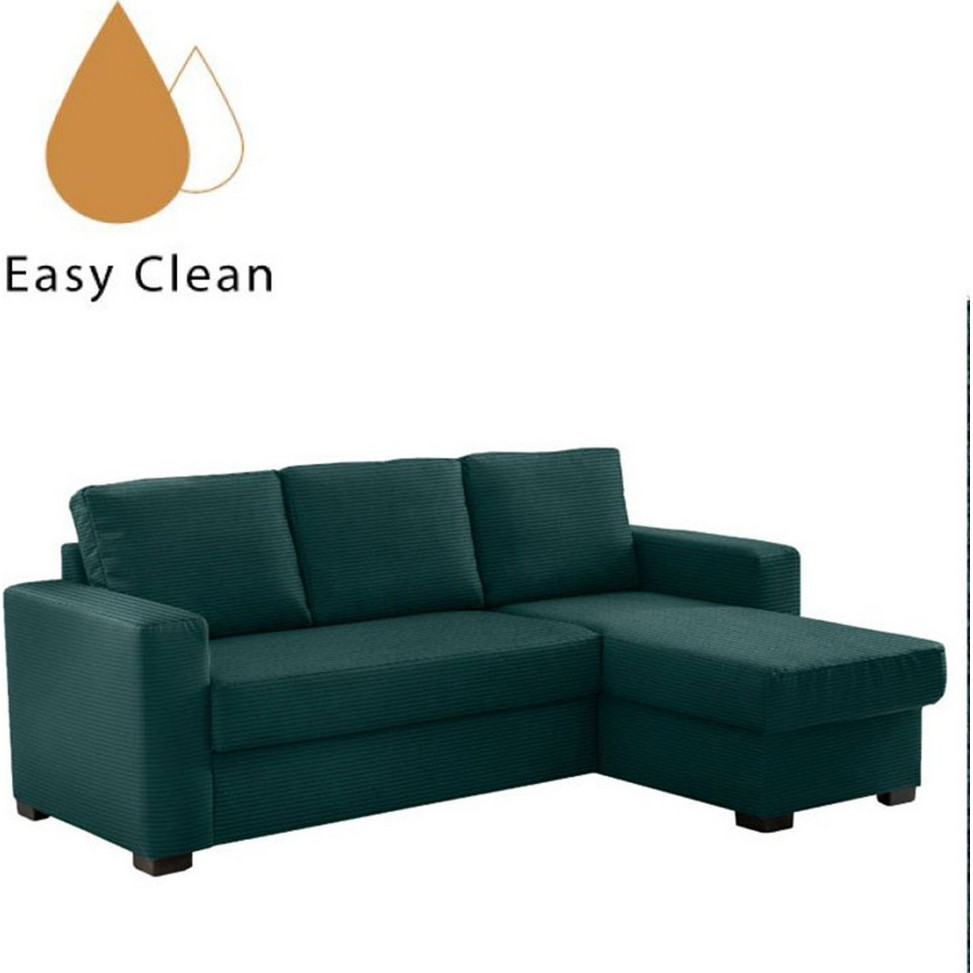 Liberta ALDO CRISTIANO Γωνιακός Καναπές Κρεβάτι Πράσινος 220x150x88cm ...