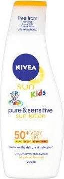 Nivea Sun Kids Pure & Sensitive Sun Lotion Παιδικό Αντηλικό Γαλάκτωμα ...