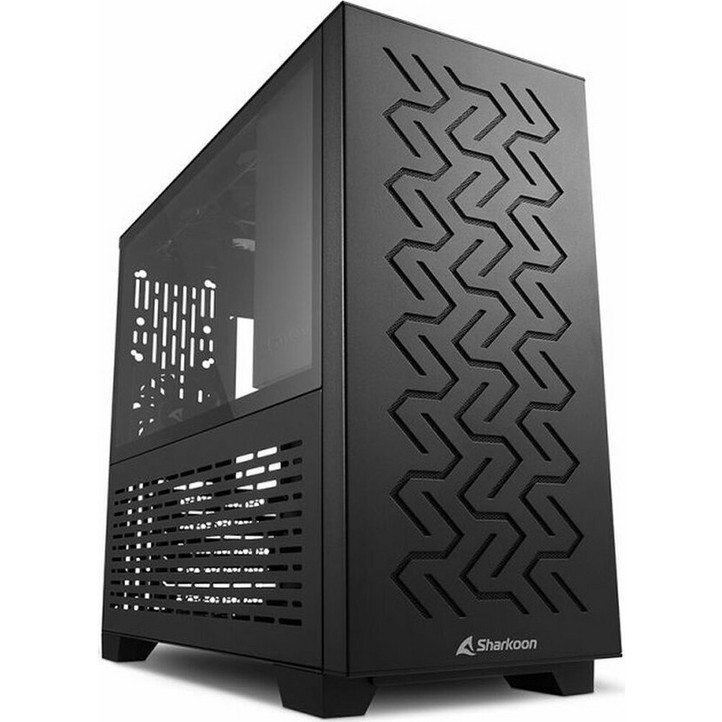 Sharkoon REV200 Gaming Midi Tower Κουτί Υπολογιστή RGB με Πλαϊνό ...