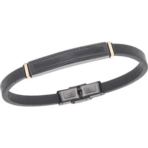 Senza Ανδρικό Βραχιόλι από Δέρμα & Ατσάλι SSD5782SR | BestPrice.gr