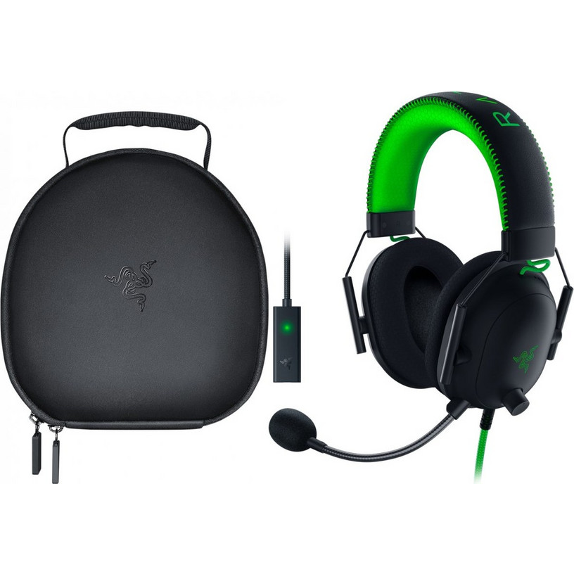 Razer Blackshark V2 Special Edition Gaming Headset Over Ear Black Green ...