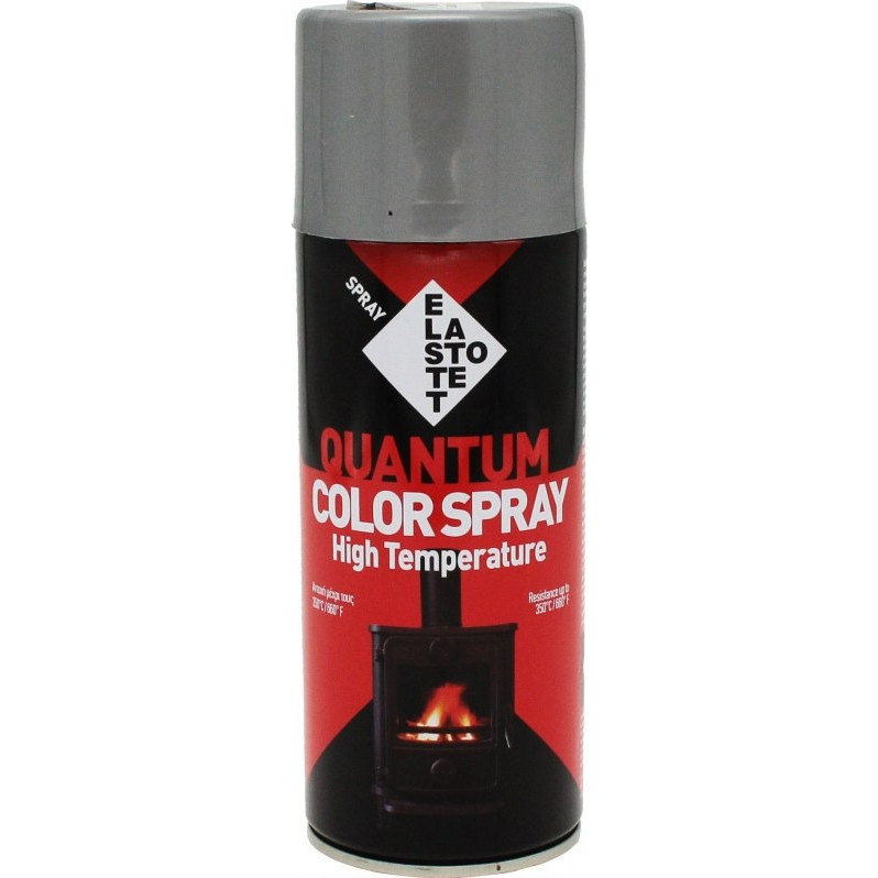 Elastotet Quantum Σπρέι Βαφής Υψηλής Θερμοκρασίας Ασήμι 400ml 6τμχ | BestPrice.gr