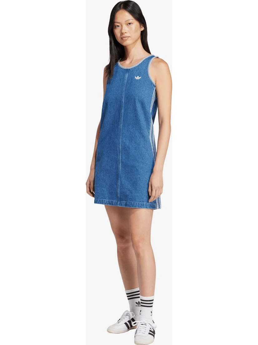Adidas Real Madrid Terrace Icons Mini Καλοκαιρινό Αθλητικό Φόρεμα Μπλε ...
