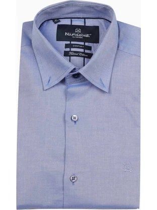 Monte Ανδρικό Πουκάμισο Βαμβακερό Μακρυμάνικο Κανονική Γραμμή Γαλάζιο 31-2785-3693 | BestPrice.gr