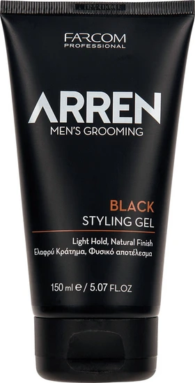 Farcom Arren Black Styling Gel Μαλλιών Ανδρικό με Χρώμα 150ml ...