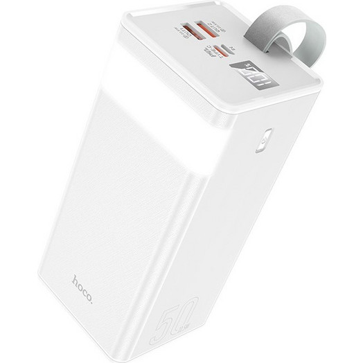 Hoco J86A Power Bank 50000mAh 22.5W με 2 Θύρες USB-A White | BestPrice.gr