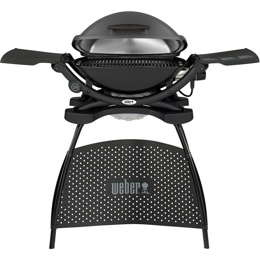 Weber Q2400 με βάση Ηλεκτρική Ψησταριά Πλάκας 2200W με Καπάκι και ...