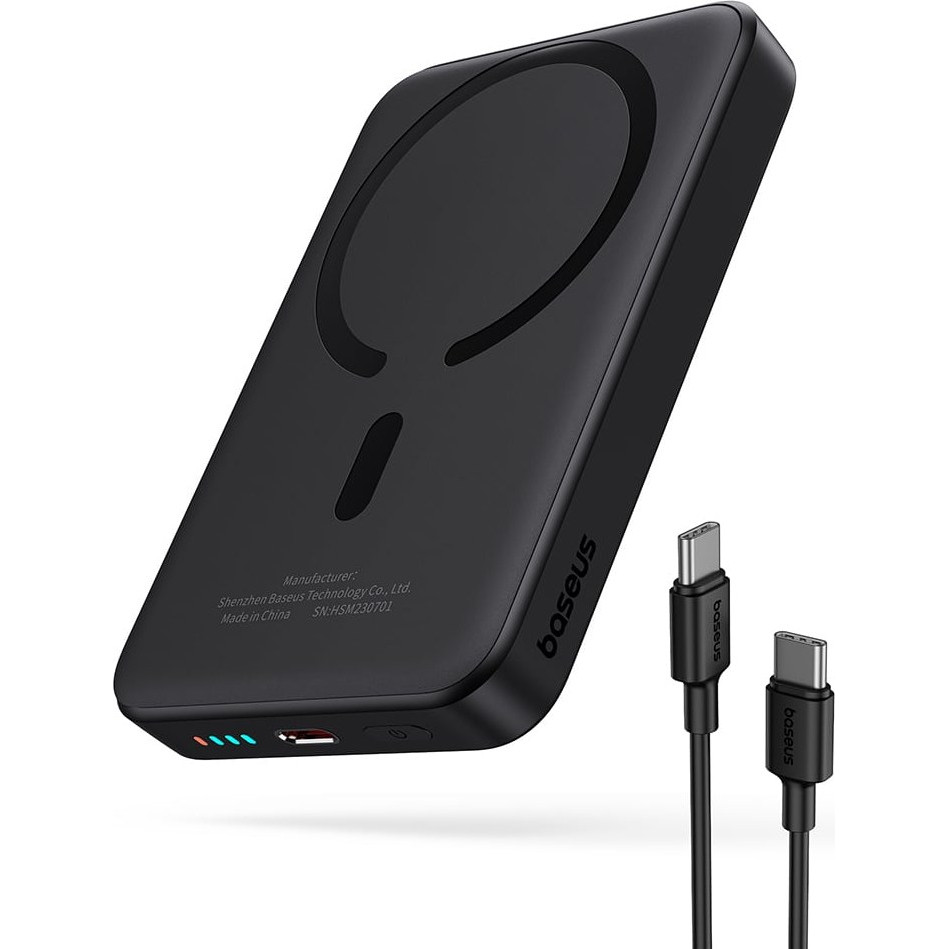 Baseus Mini Air Wireless Magsafe Power Bank 10000mAh 20W με Θύρα USB-C ...