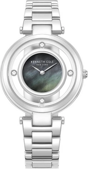 Kenneth Cole Modern Classic Γυναικείο Ρολόι με Ασημί Μεταλλικό Μπρασελέ ...